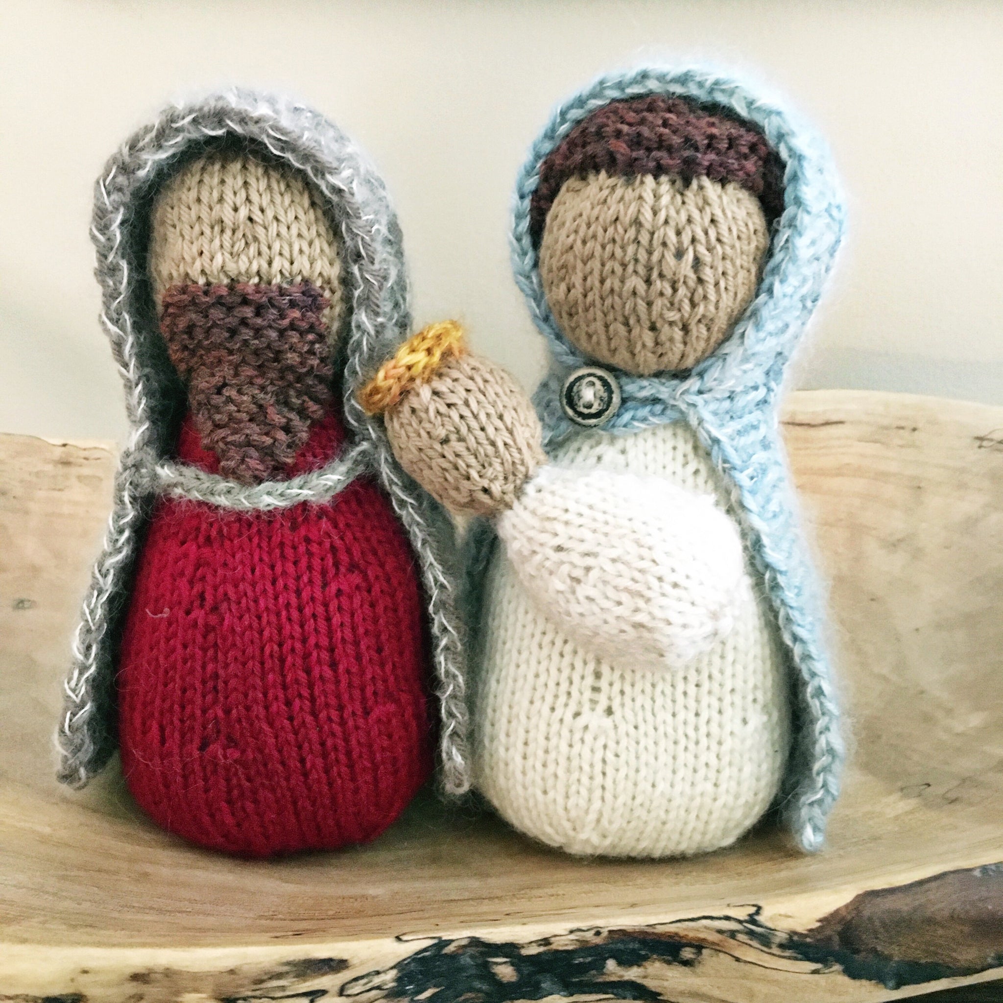 Free Knitting Pattern Nativity Scene Major Knitter: Jean Greenhowe